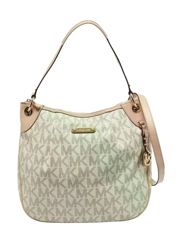 Michael Kors Logo-print Shoulder Bag - Neutrals