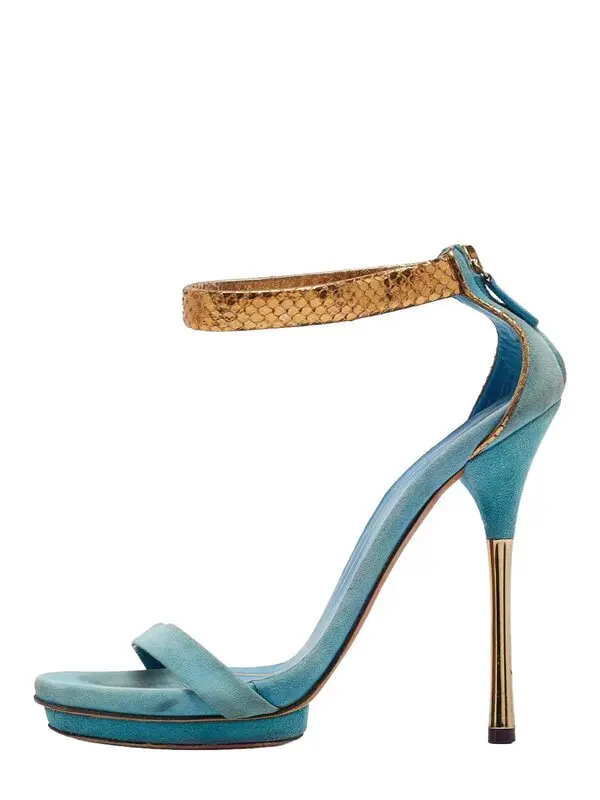 Gucci 130mm Kelis Sandals - Blue