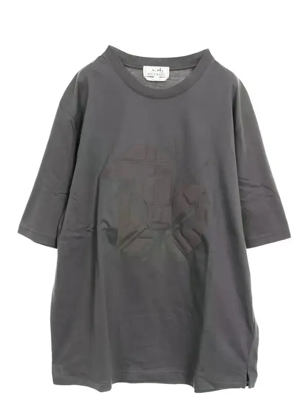 Hermès 10s Geometric-design T-shirt - Grey