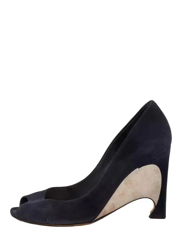Dior 100mm Suede Pumps - Blue