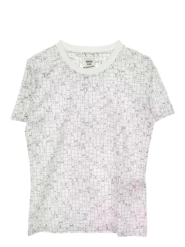 Hermès Cotton Crew Neck T-shirt - White