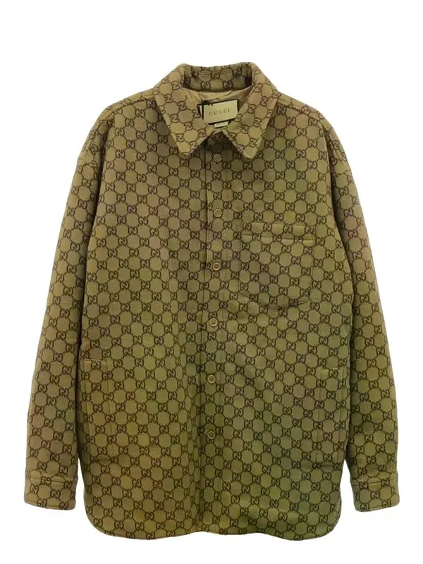 Gucci 2010 Monogram Wool Jacket - Brown