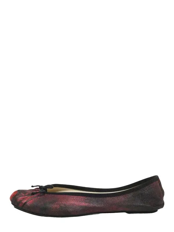 Repetto Bow-detail Leather Ballet Flats - Black