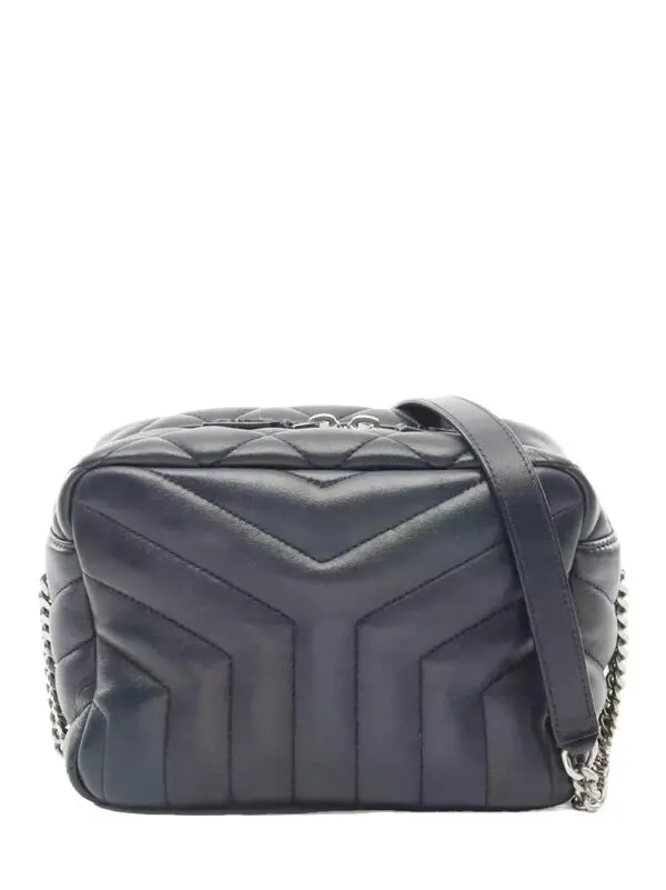 Saint Laurent 2000s Quilted Chain Shoulder Bag - Blue