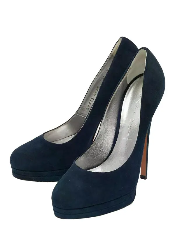 Casadei 145mm Platform Pumps - Blue