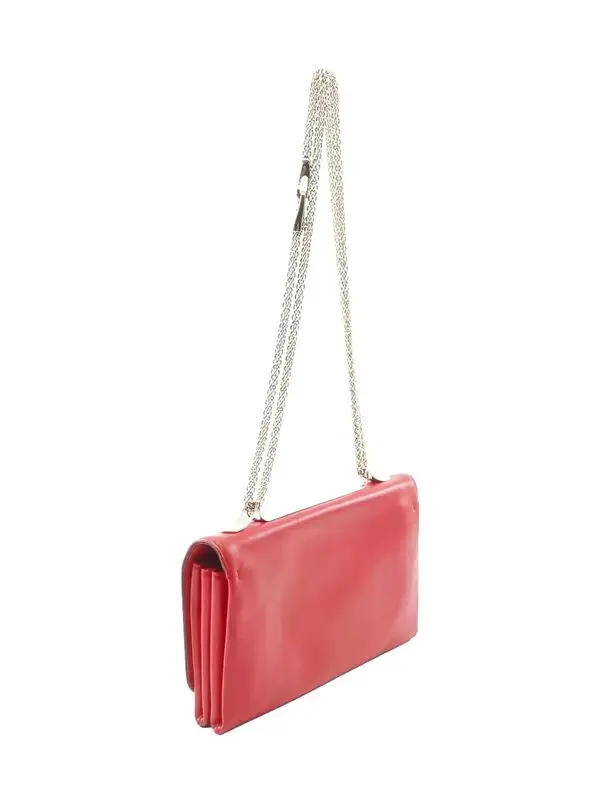 Valentino Garavani 2000s Rockstud Leather Shoulder Bag - Red