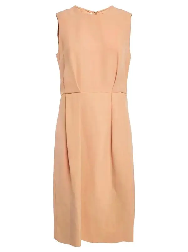 Marni Pleated Midi Dress - Neutrals