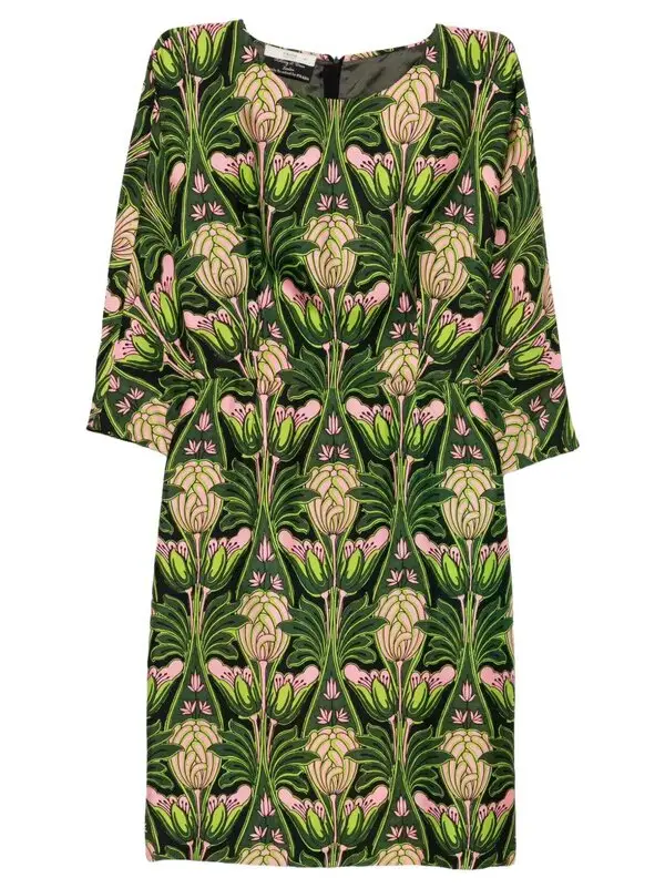 Prada Floral Dress - Green