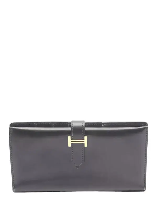 Hermès 2002 Bear Souffle Wallet - Black