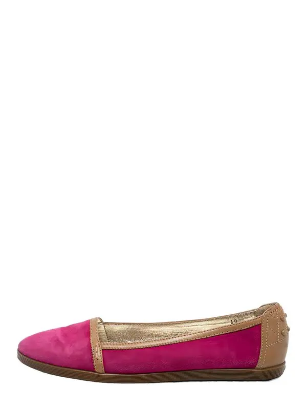 TOD'S Panelled Flats - Pink