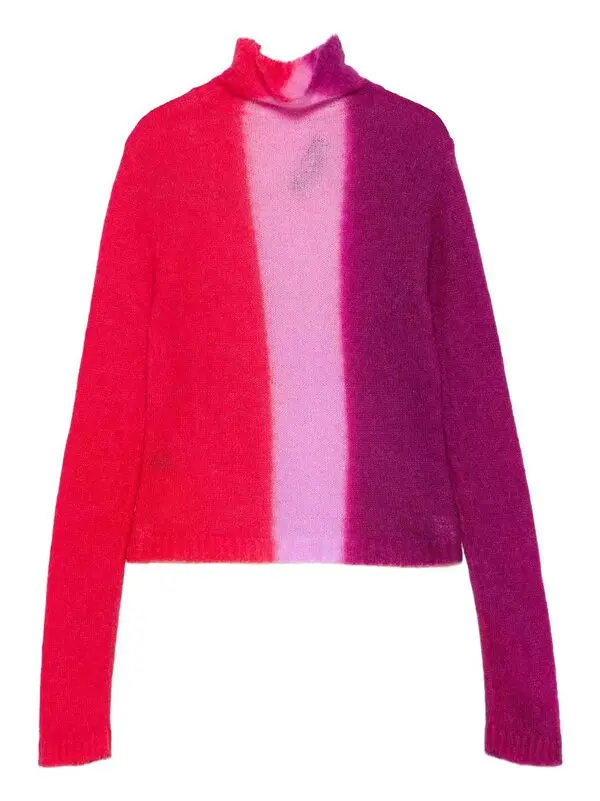 Versace 2000s Colourblock Sweater - Pink
