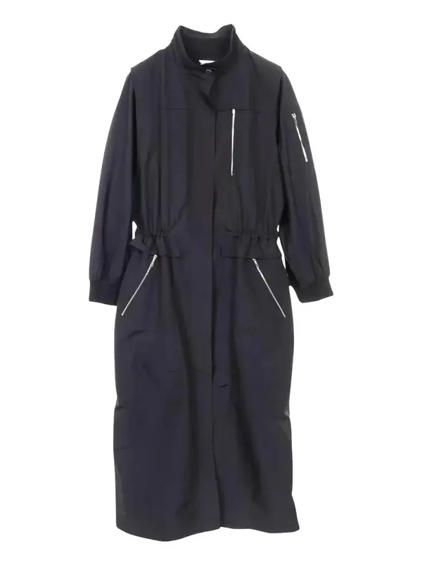 Hermès 2010s Zip-fastening Coat - Blue