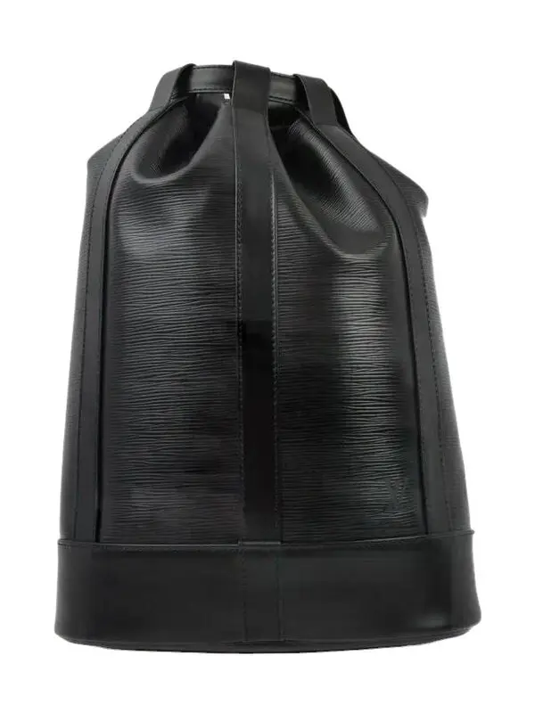 LOUIS VUITTON 1995 Randonnee Pm Bucket Bag - Black