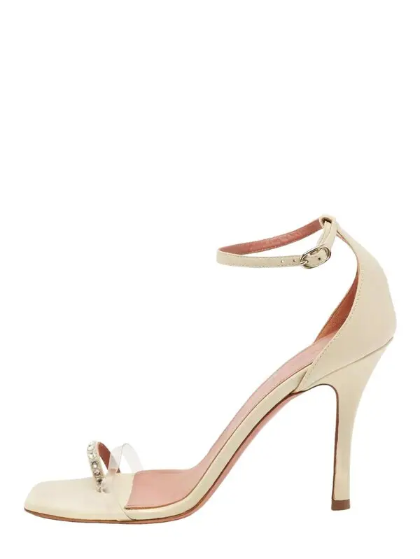 Amina Muaddi Heeled Sandals - Neutrals