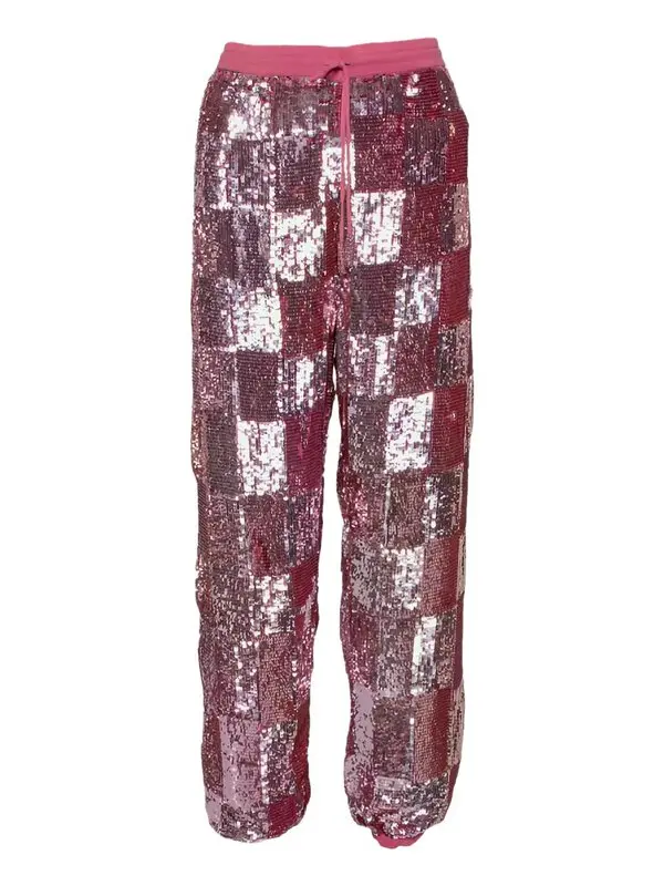 Retrofete Sequined Trousers - Pink