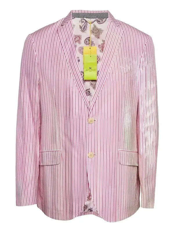 Etro Striped Blazer - Pink