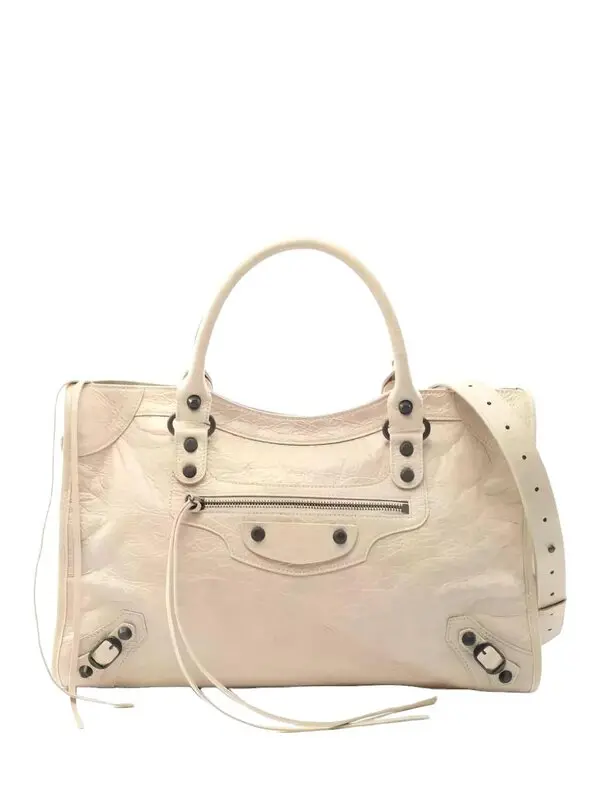 Balenciaga City Leather Handbag - Neutrals