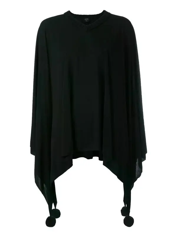 Jean Paul Gaultier Poncho Sweater - Black