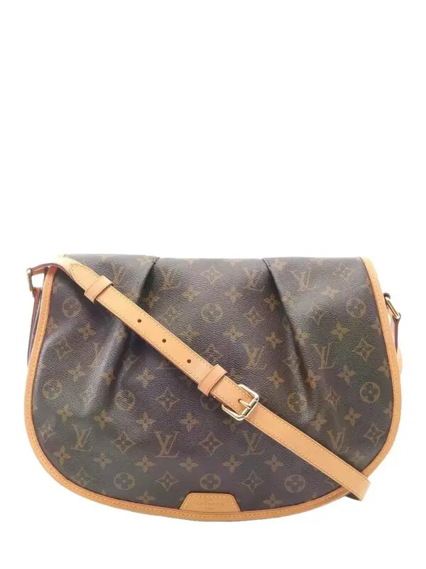 LOUIS VUITTON Menilmontant Mm Monogram Shoulder Bag - Brown