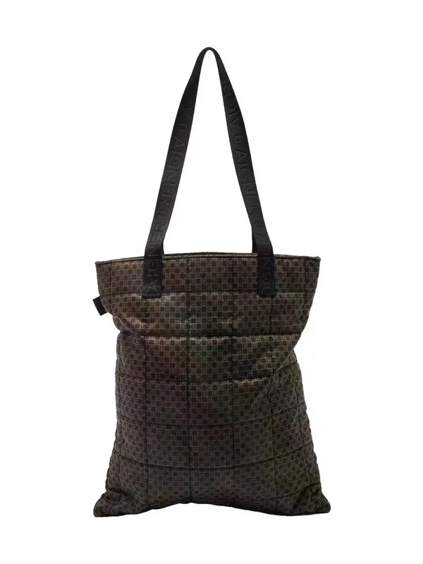 AIGNER Jacquard Logo Shoulder Bag - Brown