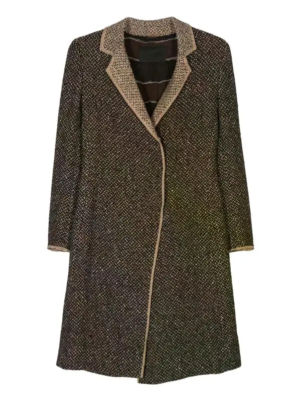 Prada 2000s Wool Coat - Brown