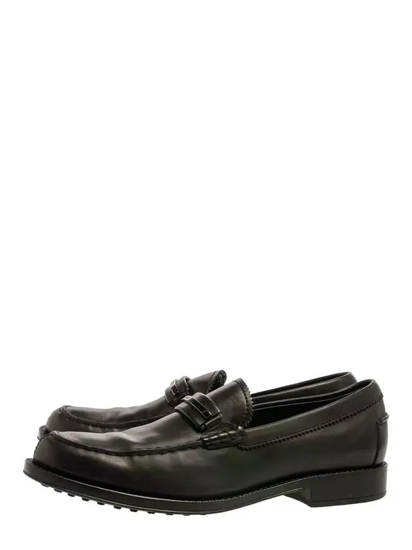 TOD'S Leather Loafers - Black