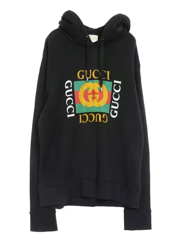 Gucci 2010s Logo-print Hoodie - Black