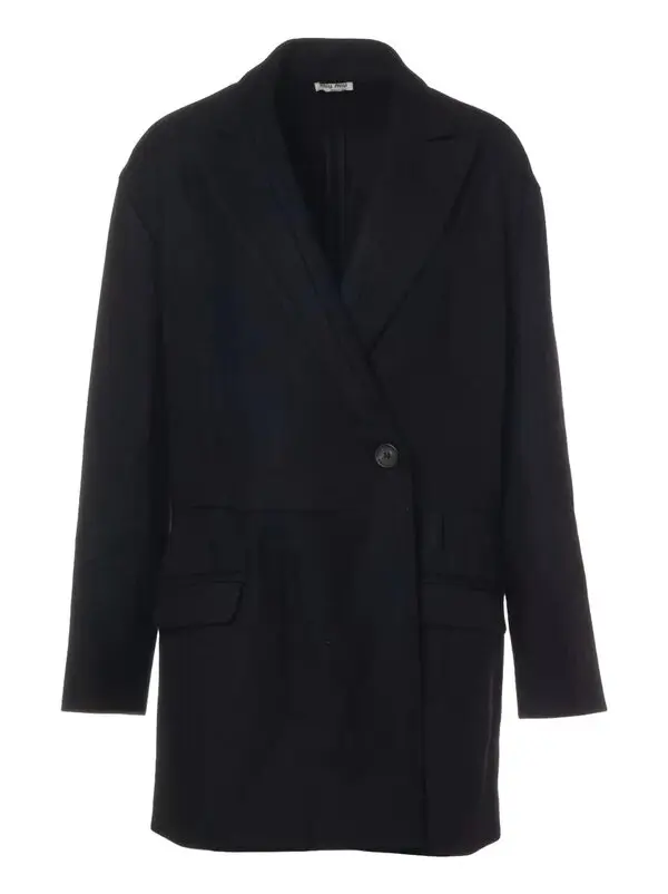 Miu Miu 2009 Wool Coat - Black