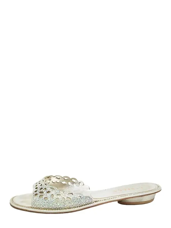 LE SILLA Crystal-embellished Sandals - Silver