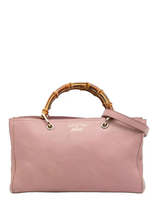 Gucci Bamboo Shopper Satchel - Pink