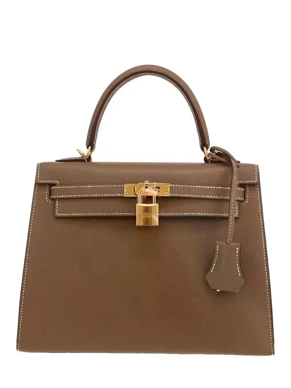 Hermès Kelly 25 Leather Tote - Brown