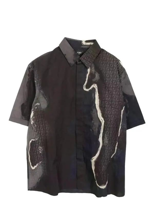 Fendi 2010s Ff Karligraphy Shirt - Brown