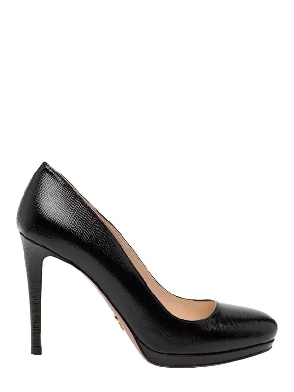 Prada 120mm Saffiano Pumps - Black