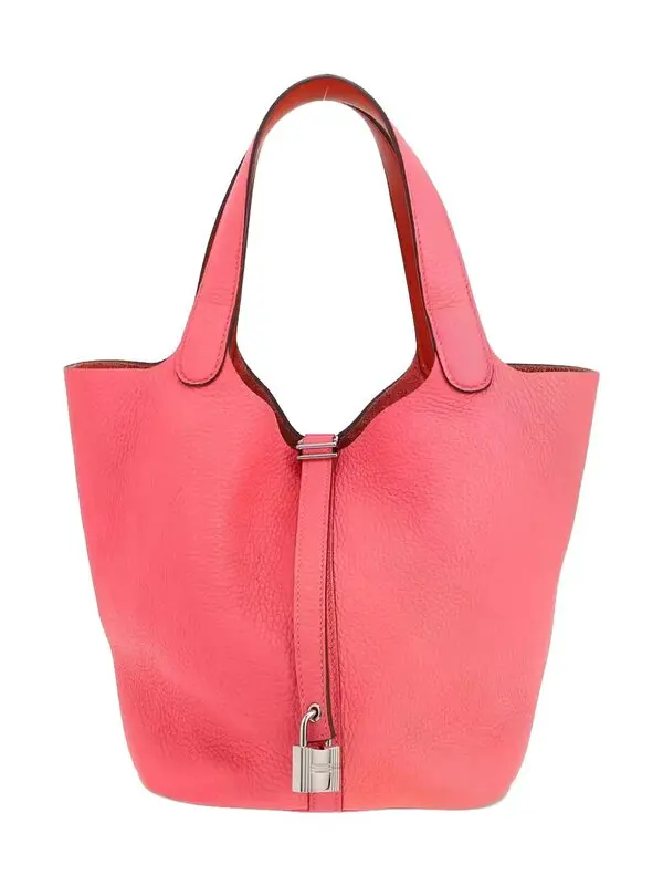 Hermès 2015 Picotin 22 Leather Shoulder Bag - Pink