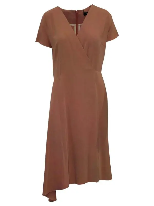 JOSEPH V-neck Asymmetric Dress - Pink