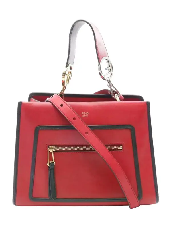 Fendi 2000s Small Runaway Tote Bag - Red