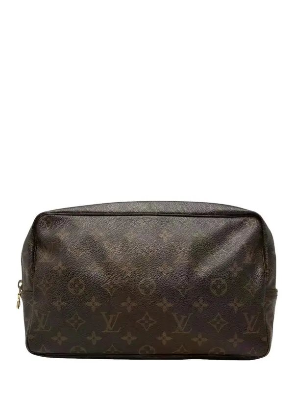 LOUIS VUITTON 1988 Monogram Trousse Toilette 28 Clutch Bag - Brown