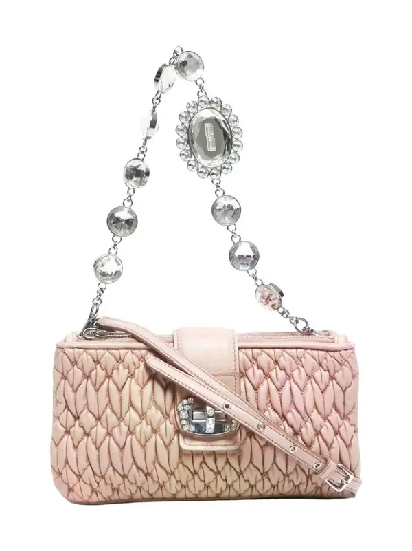 Miu Miu 2000s Quilted Handbag - Neutrals