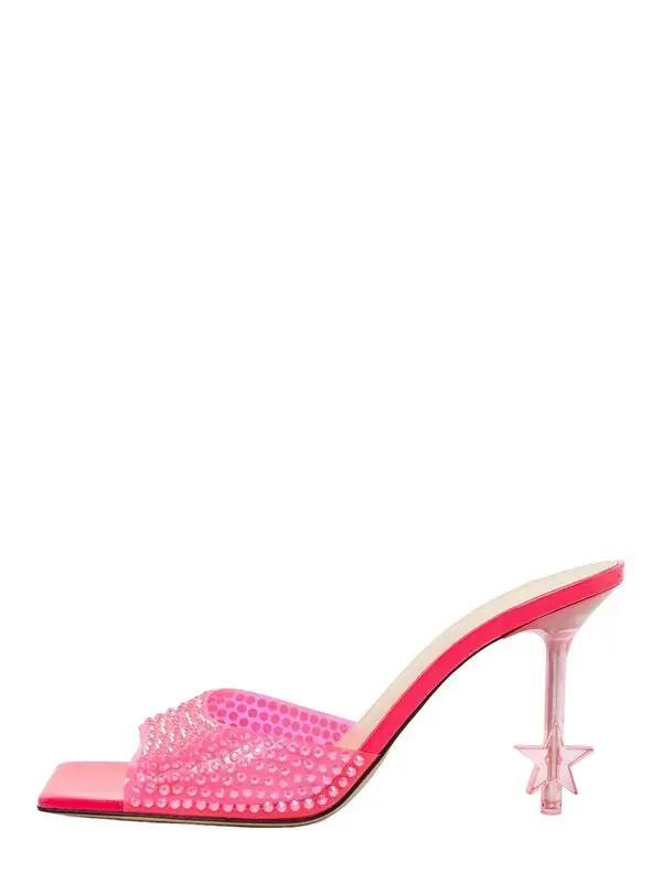 Mach & Mach 100mm Crystal-embellished Heeled Sandals - Pink