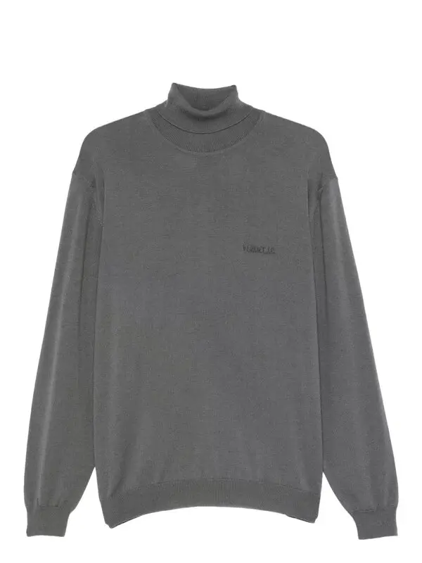 Versace 2000s Roll-neck Jumper - Grey