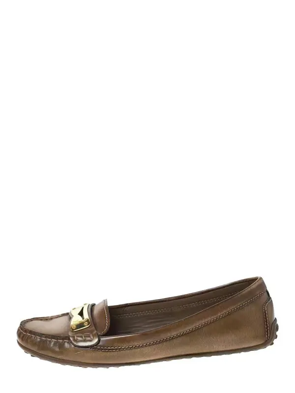 LOUIS VUITTON Leather Loafers - Brown