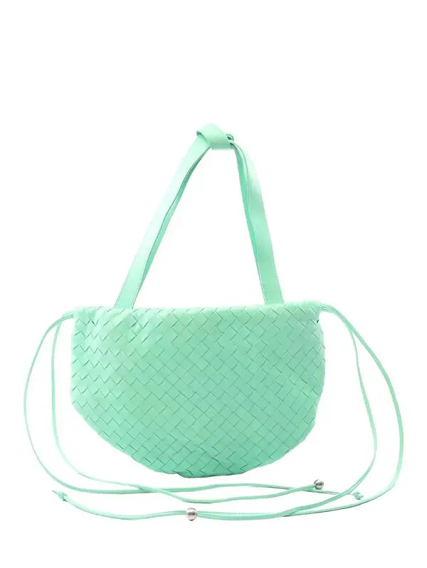 Bottega Veneta 2010s Intrecciato Valve Small Tote Bag - Green