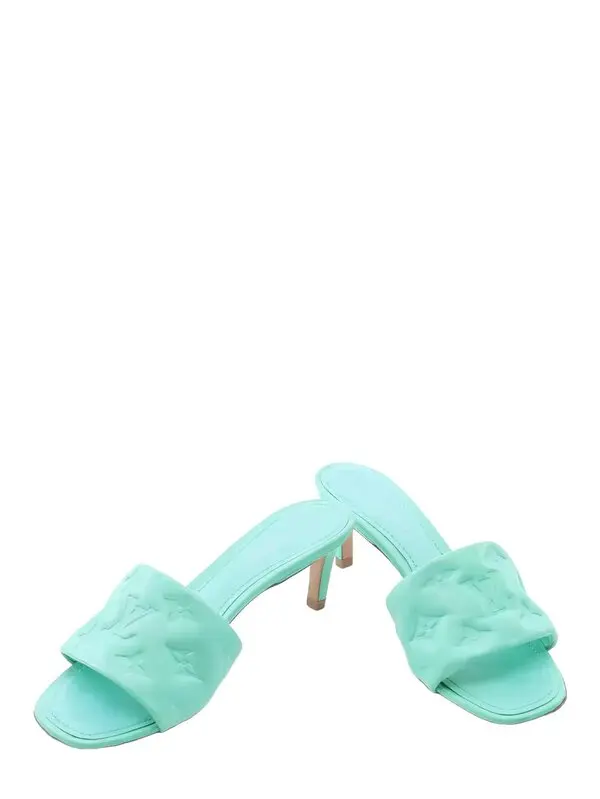 LOUIS VUITTON 60mm Revival Line Heeled Sandals - Green