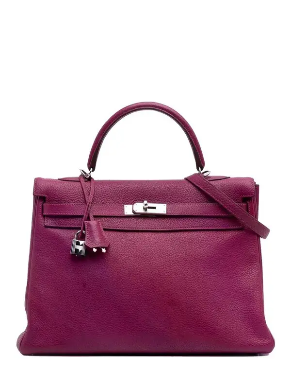 Hermès 2011 Togo Kelly Ii Retourne 35 Satchel - Purple