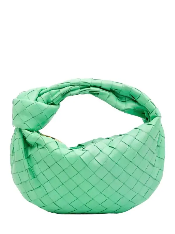 Bottega Veneta Mini Nappa Intrecciato Jodie Hobo Bag - Green
