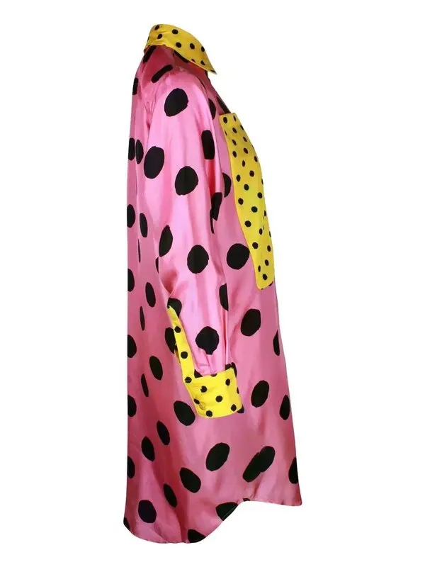 Moschino Polka-dot Shirt Dress - Pink