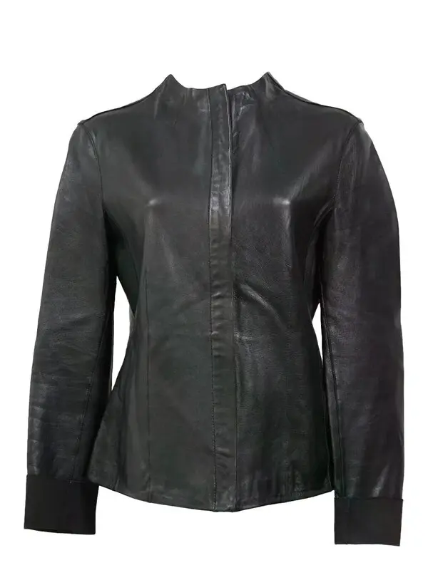 Theory Standing-collar Biker Jacket - Black