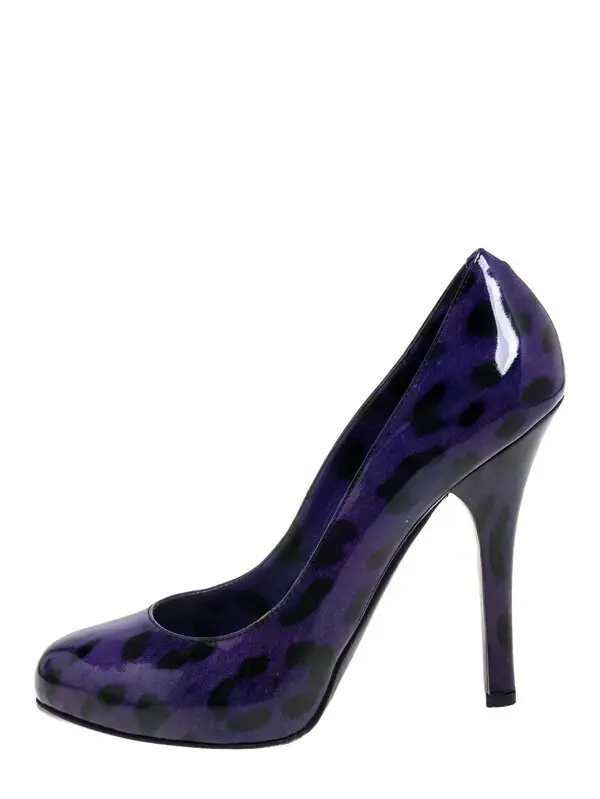 Dolce & Gabbana 125mm Leather Heeled Pumps - Purple