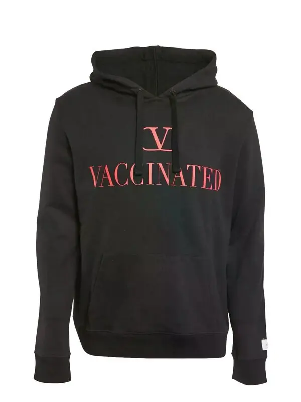 Valentino Garavani Logo-print Cotton Sweatshirt - Black
