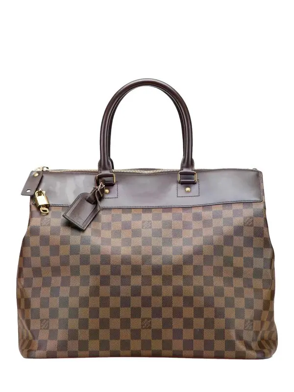 LOUIS VUITTON Damier Ebene Greenwich Pm Travel Bag - Brown